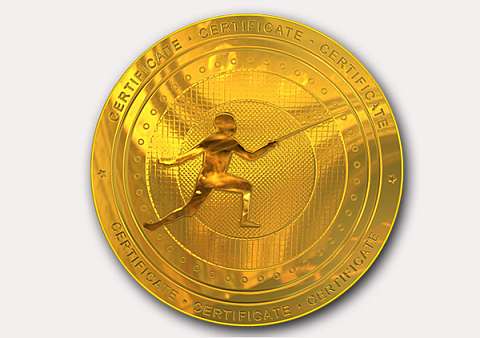 Free Fencing Certificate templates - Add Printable Badges & Medals