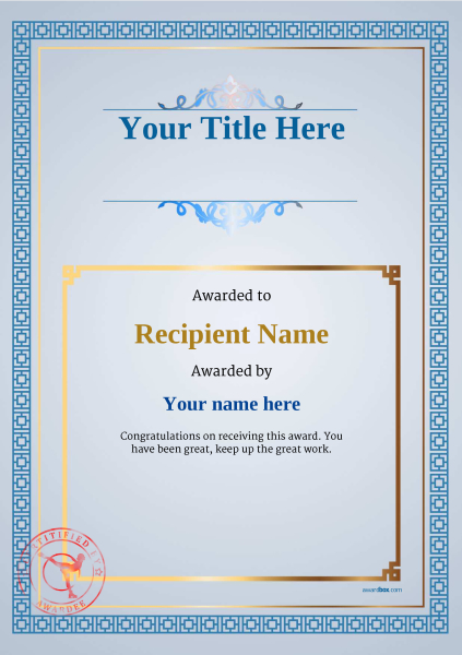 Free Ice Skating Certificate templates - Add Printable Badges & Medals