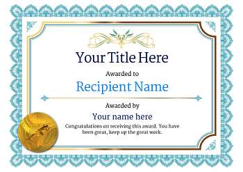 Free Athletics (Track) Certificate templates inc Printable Badges & Medals