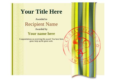 Free Trail Biking Certificate templates - Add Printable Badges and Medals