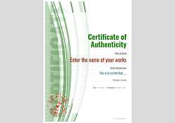 Certificate of Authenticity - Free and Simple to Use templates