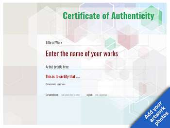 Certificate of Authenticity - Free and Simple to Use templates